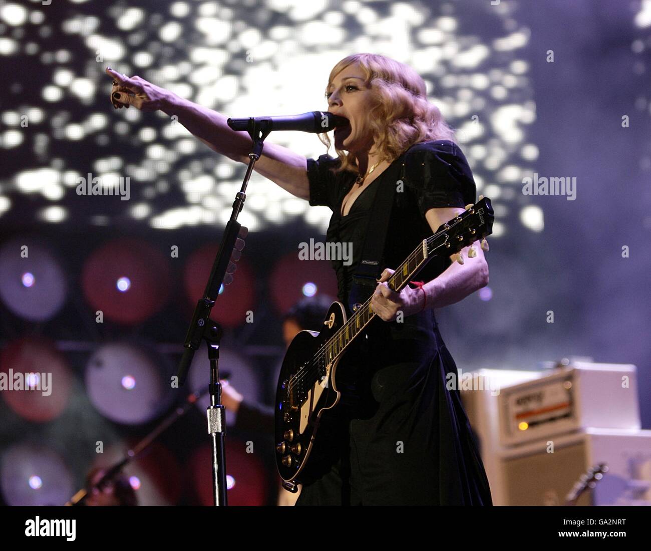 Live Earth Concert - London. Madonna performs during the charity ...