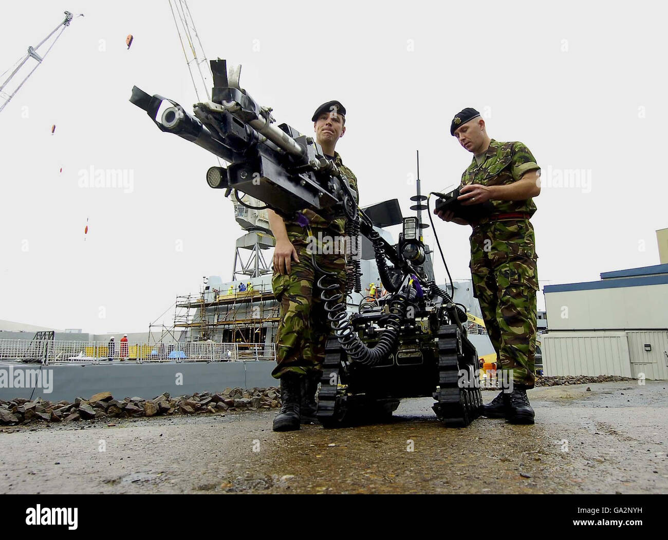 Glasgow bomb disposal display Stock Photo - Alamy