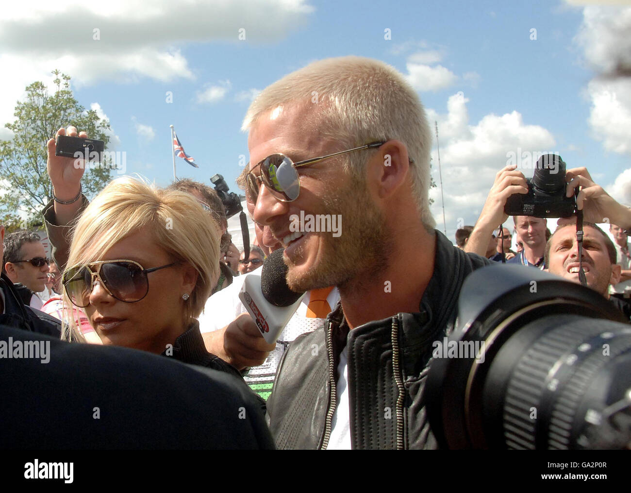 Victoria david beckham silverstone hi-res stock photography and images ...