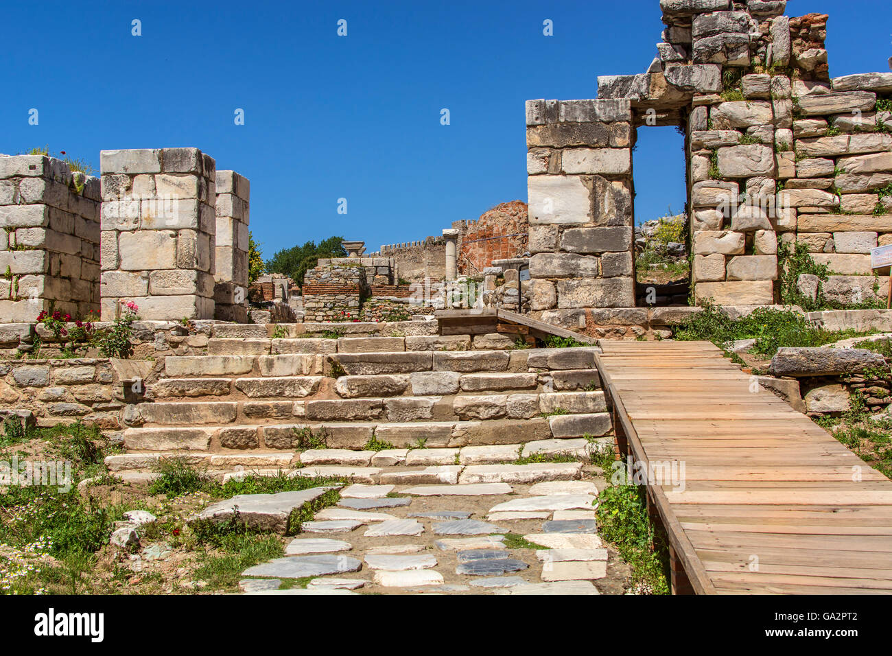 Truva ancient city Stock Photo - Alamy