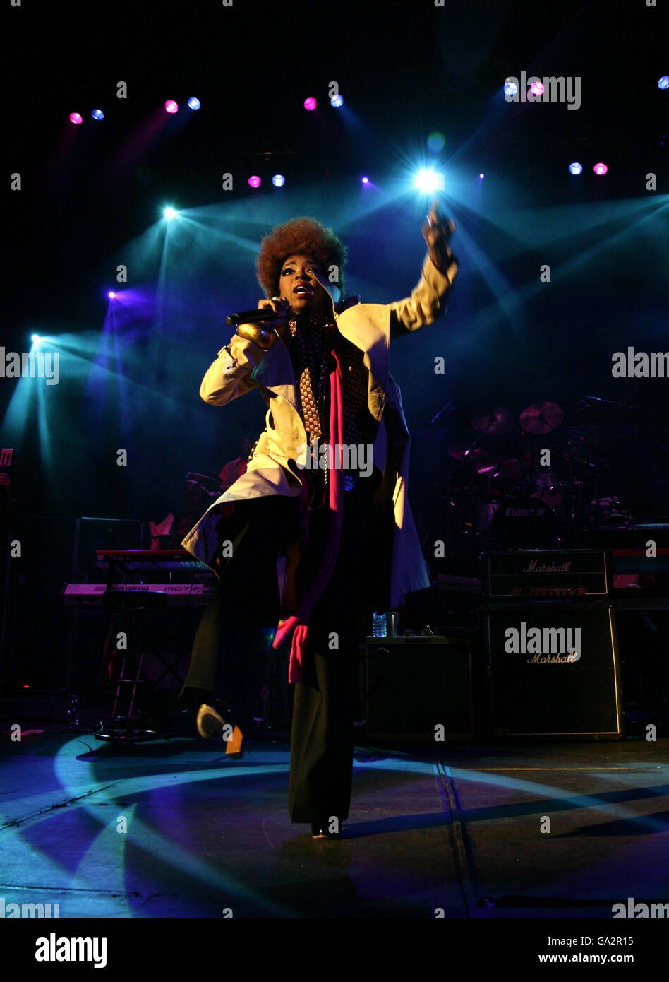 American singer Lauryn Hill in concert at the Hammersmith Apollo in ...