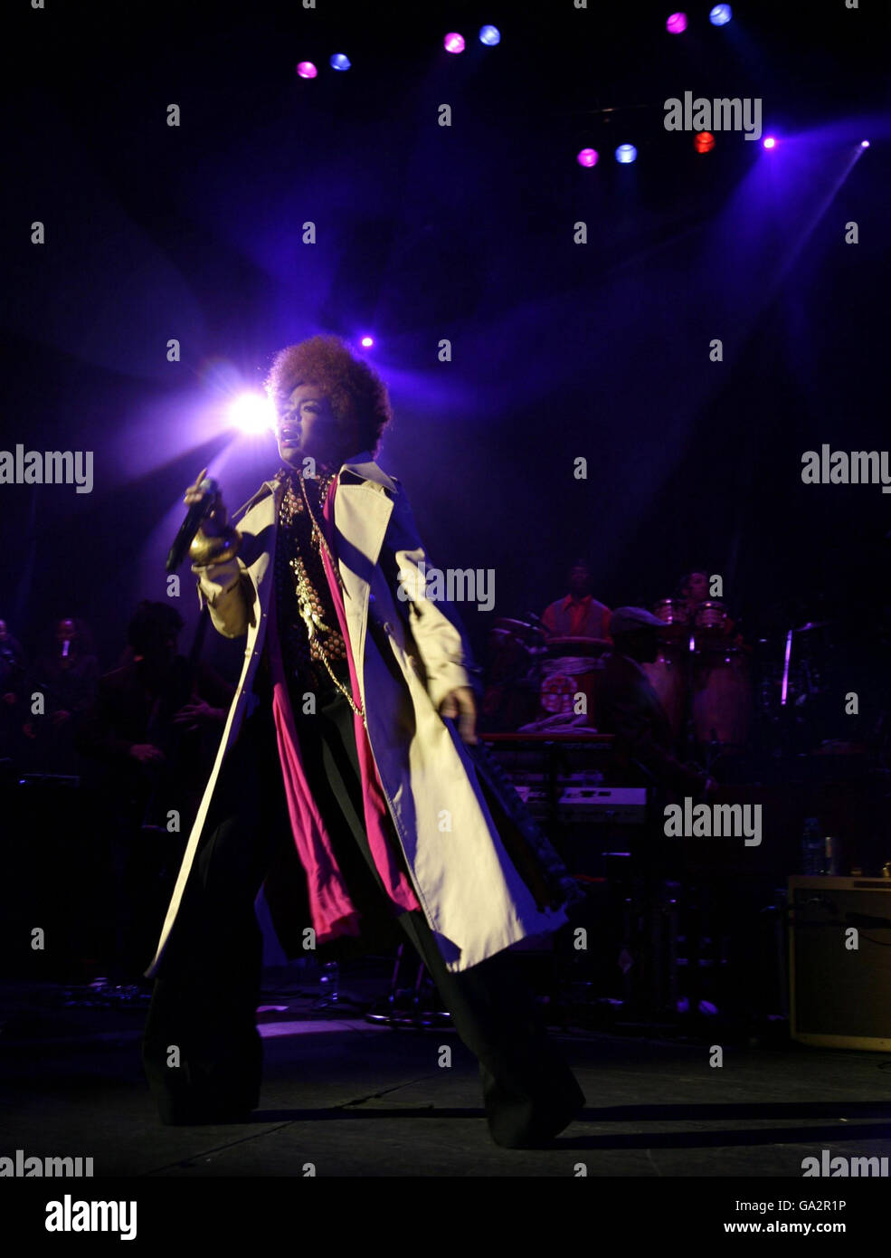 American singer Lauryn Hill in concert at the Hammersmith Apollo in ...