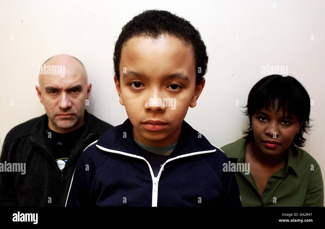 Ian Brown and Rioch with thier son Riordan Brown 11 from South London ...