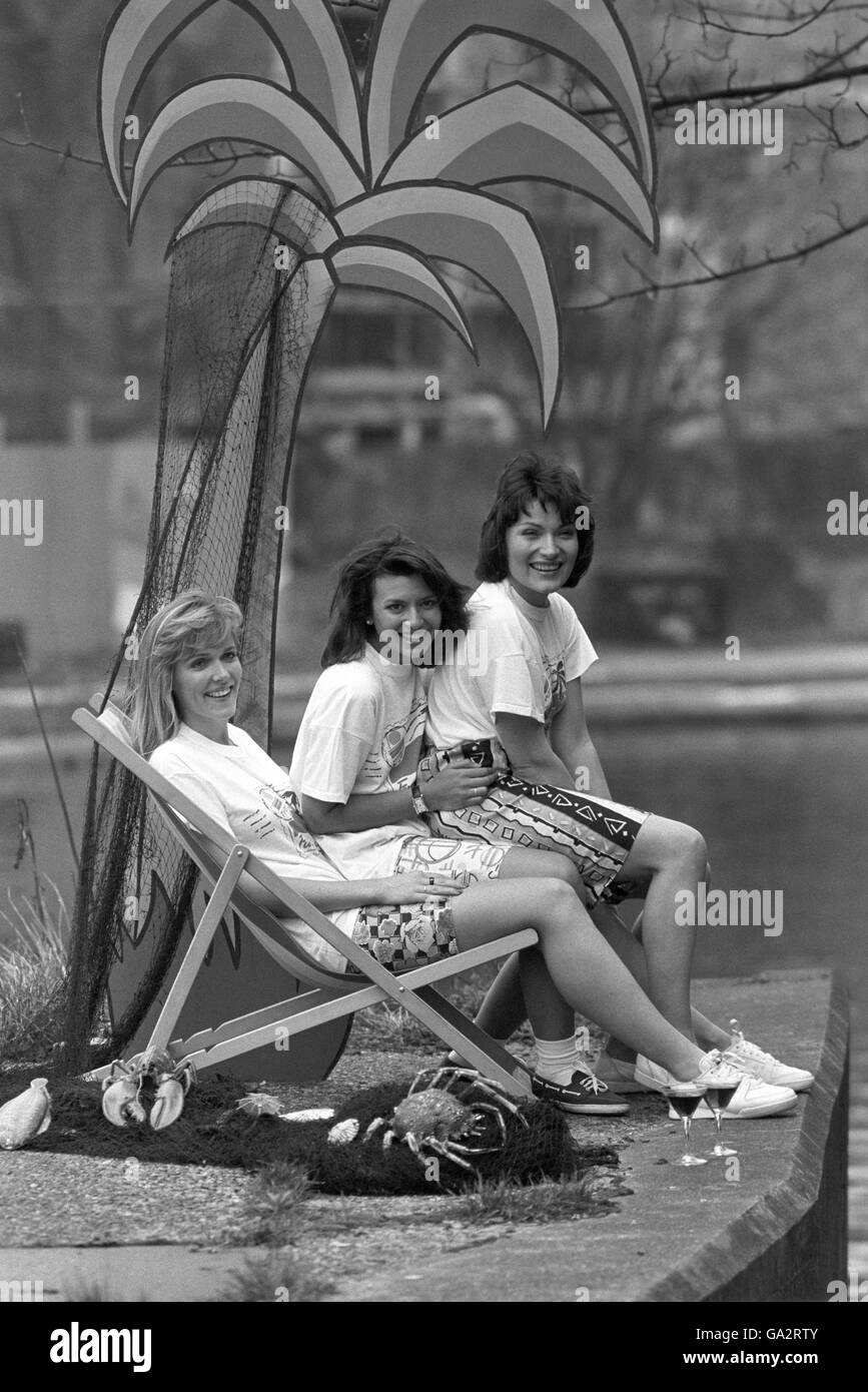(L-R) Fun in Sun presenters Nicky Fox, Lisa Aziz and Lorraine Kelly ...