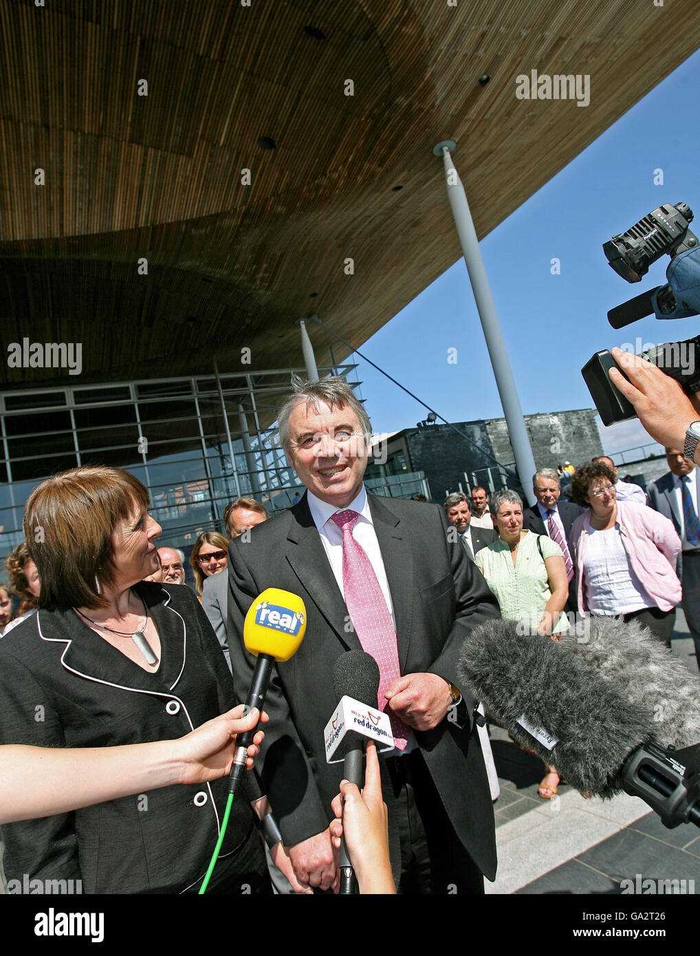 Plaid leader steps in as Wales's Deputy First Minister Stock Photo - Alamy