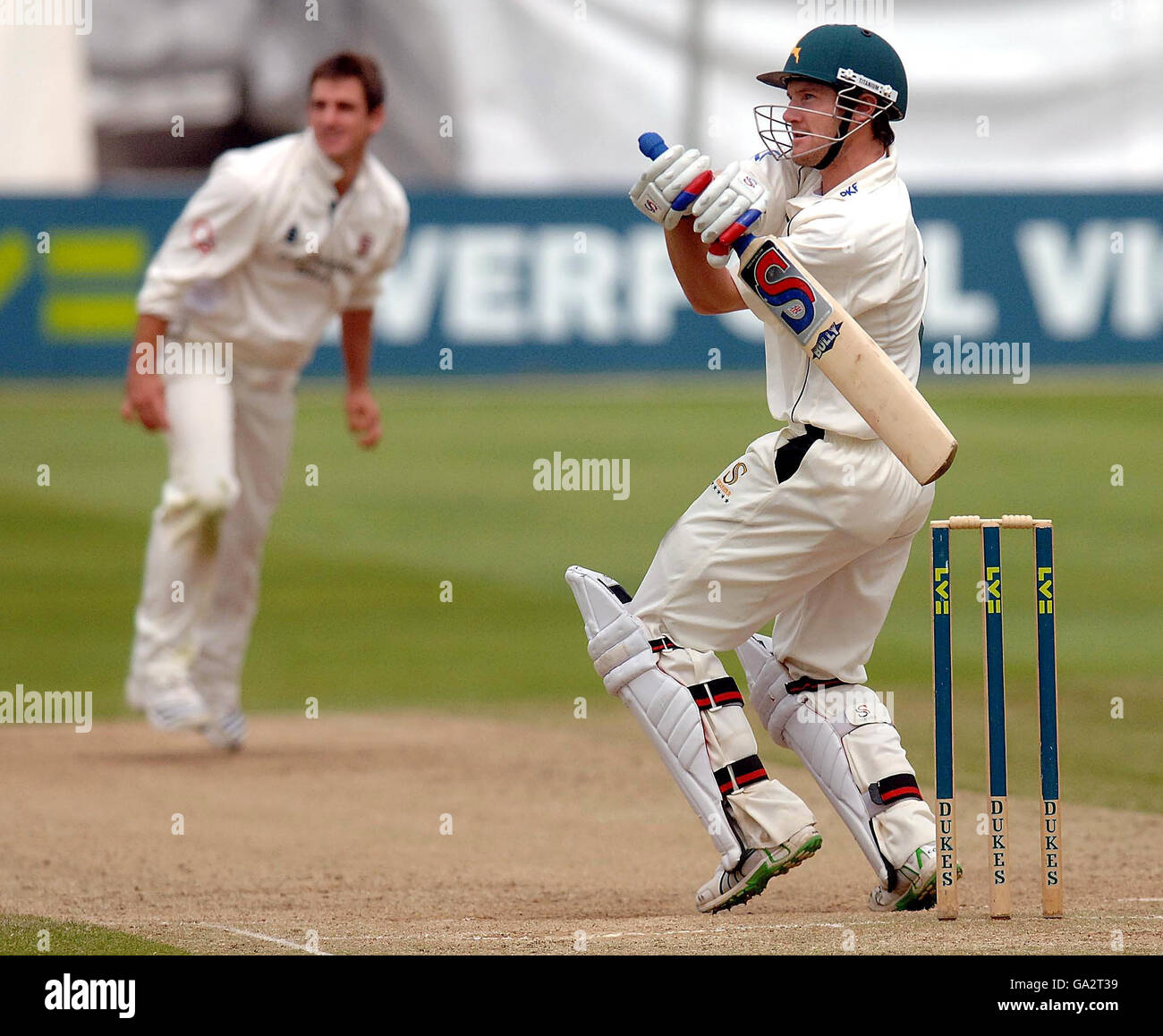 Nottinghamshire's Christopher Read hits out to be cought by James ...