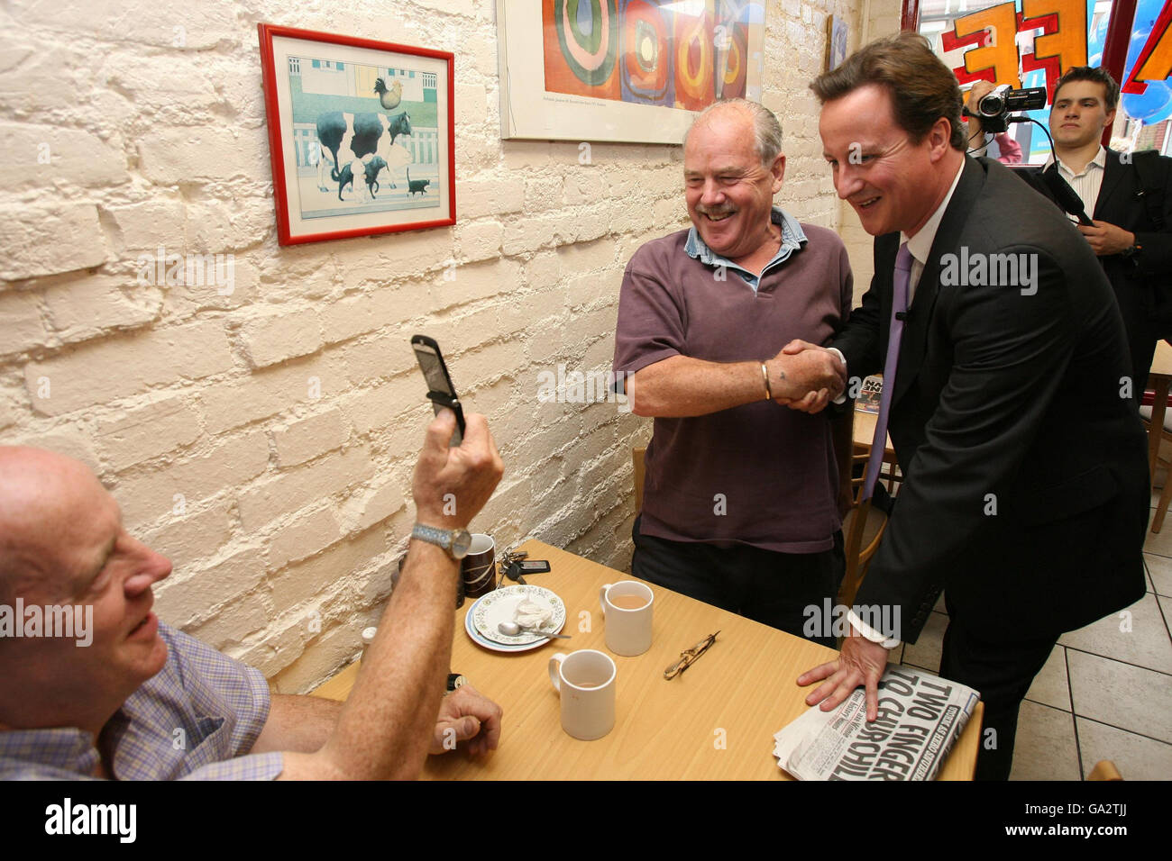 David Cameron campaigns in Ealing Stock Photo - Alamy