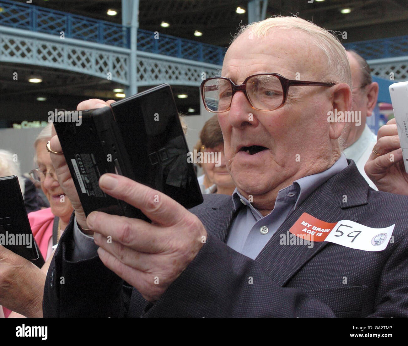 Alf Carretta, aged 90, lead singer of The Zimmers rock band, tries the ...