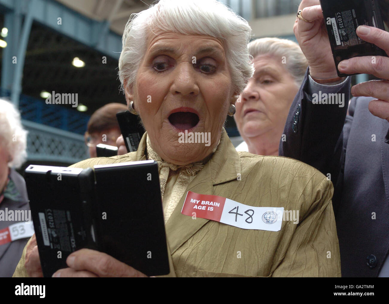 The Zimmers perform at The Retirement Show - London Stock Photo - Alamy