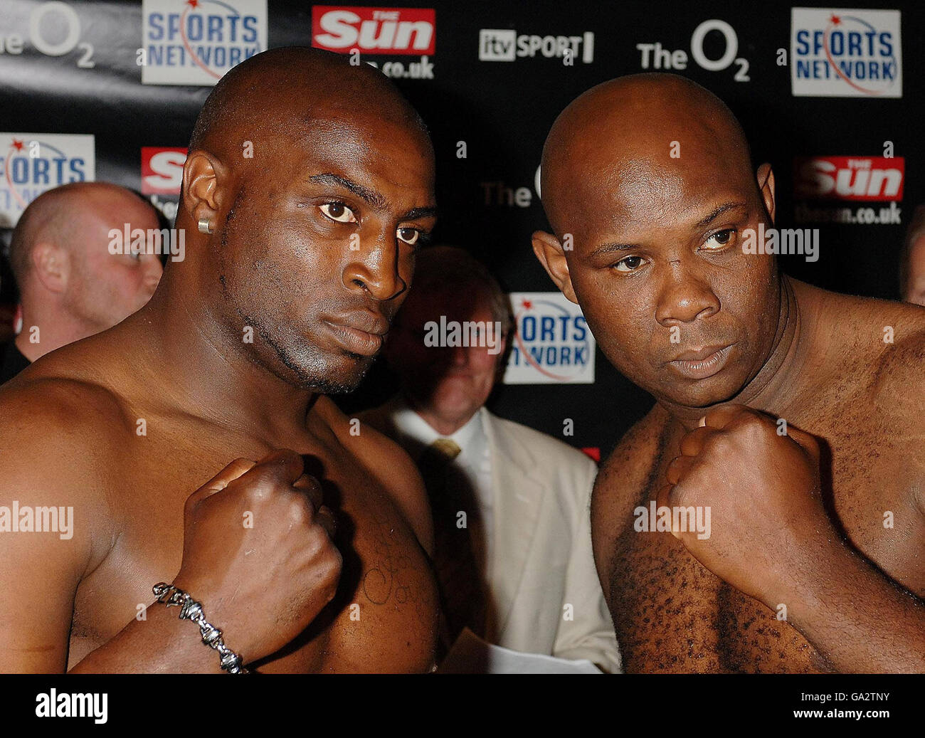 Boxing - Michael Sprott Weigh-In - O2 Arena Stock Photo - Alamy