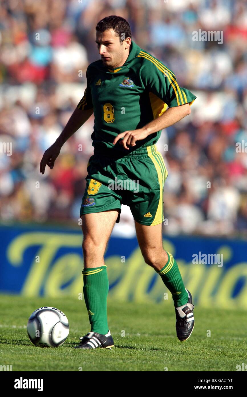 Australias josip skoko in action durin australias clash against uruguay ...