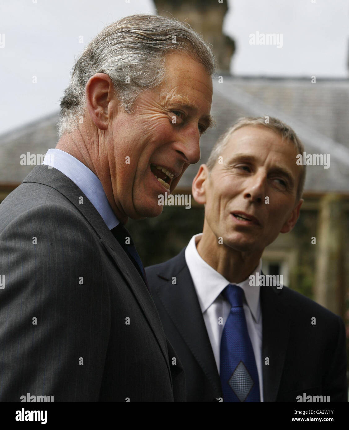 The Prince of Wales (left) with John Bute, the Marquis of Bute, during ...