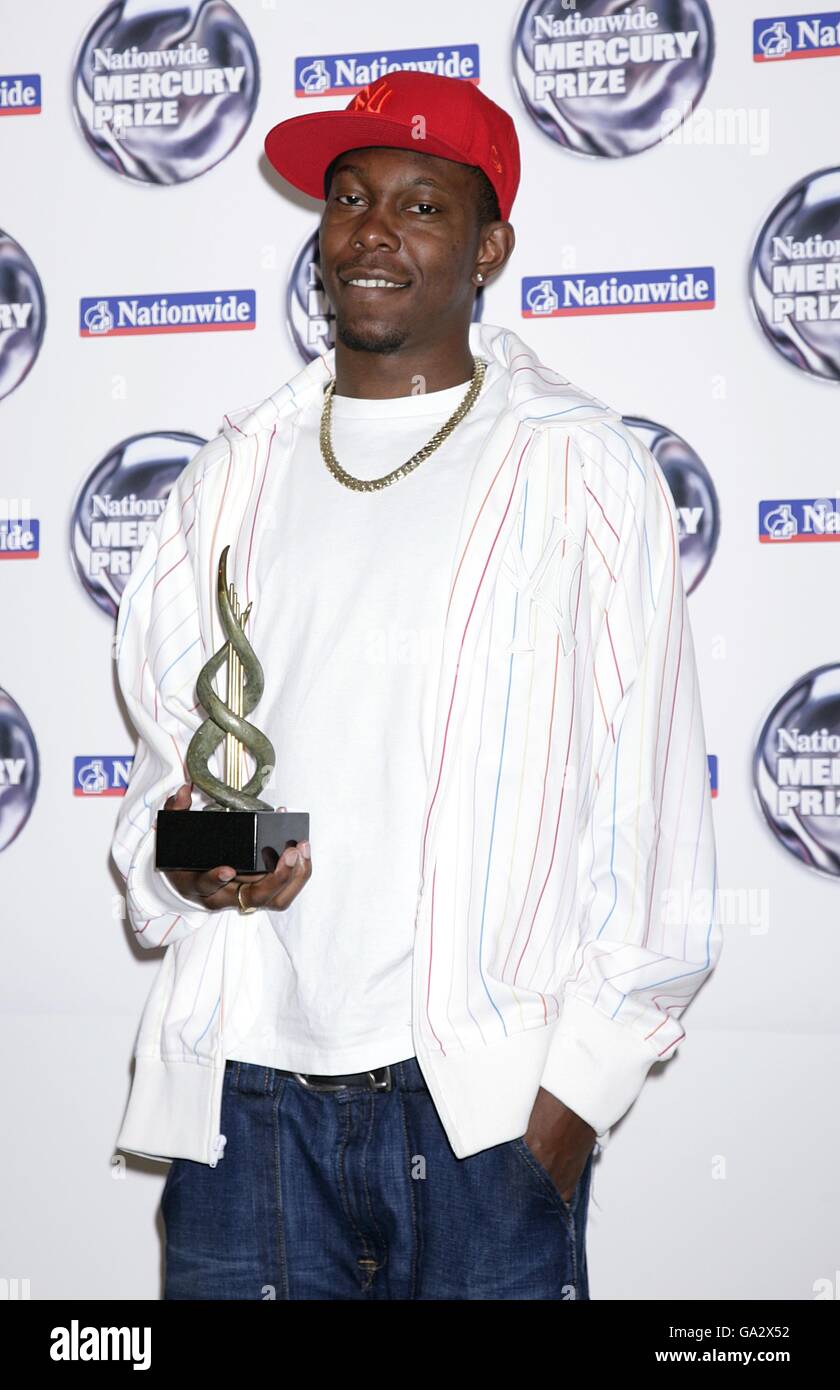 Dizzee Rascal at the 2007 Nationwide Mercury Prize Albums of the Year ...