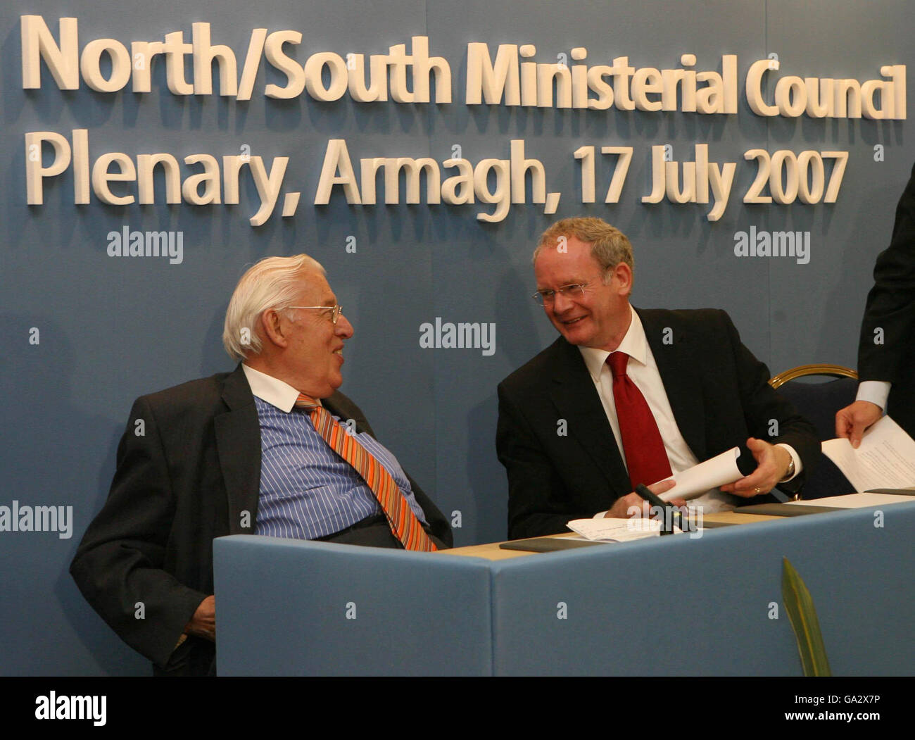 First Minister the Rev Ian Paisley and Deputy First Minister Martin ...