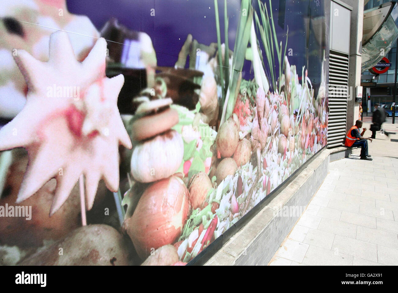 Platform art on the London Underground Stock Photo - Alamy