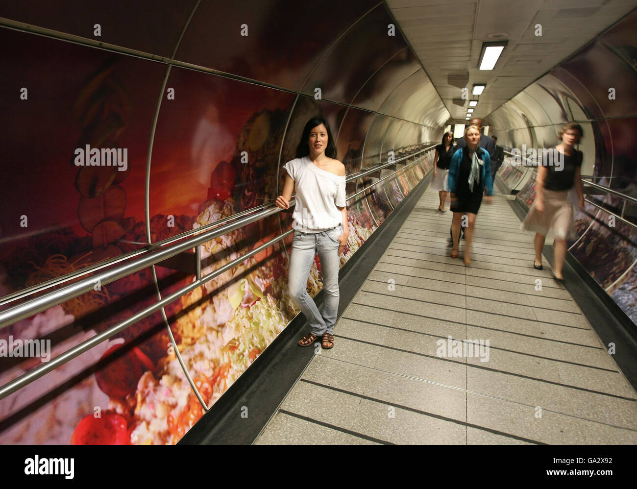 Platform art on the London Underground Stock Photo - Alamy
