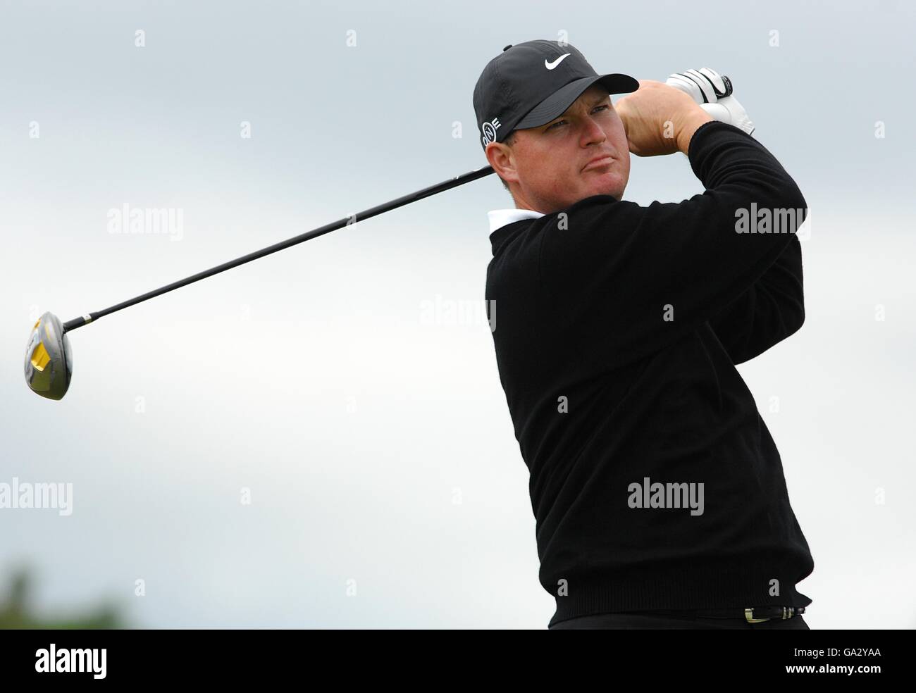 Chad Campbell in action during The Open Championship at the Carnoustie ...