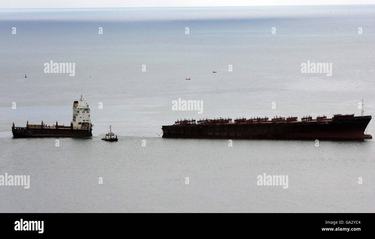 Shipwreck ship wreck msc napoli branscombe hi-res stock photography and ...