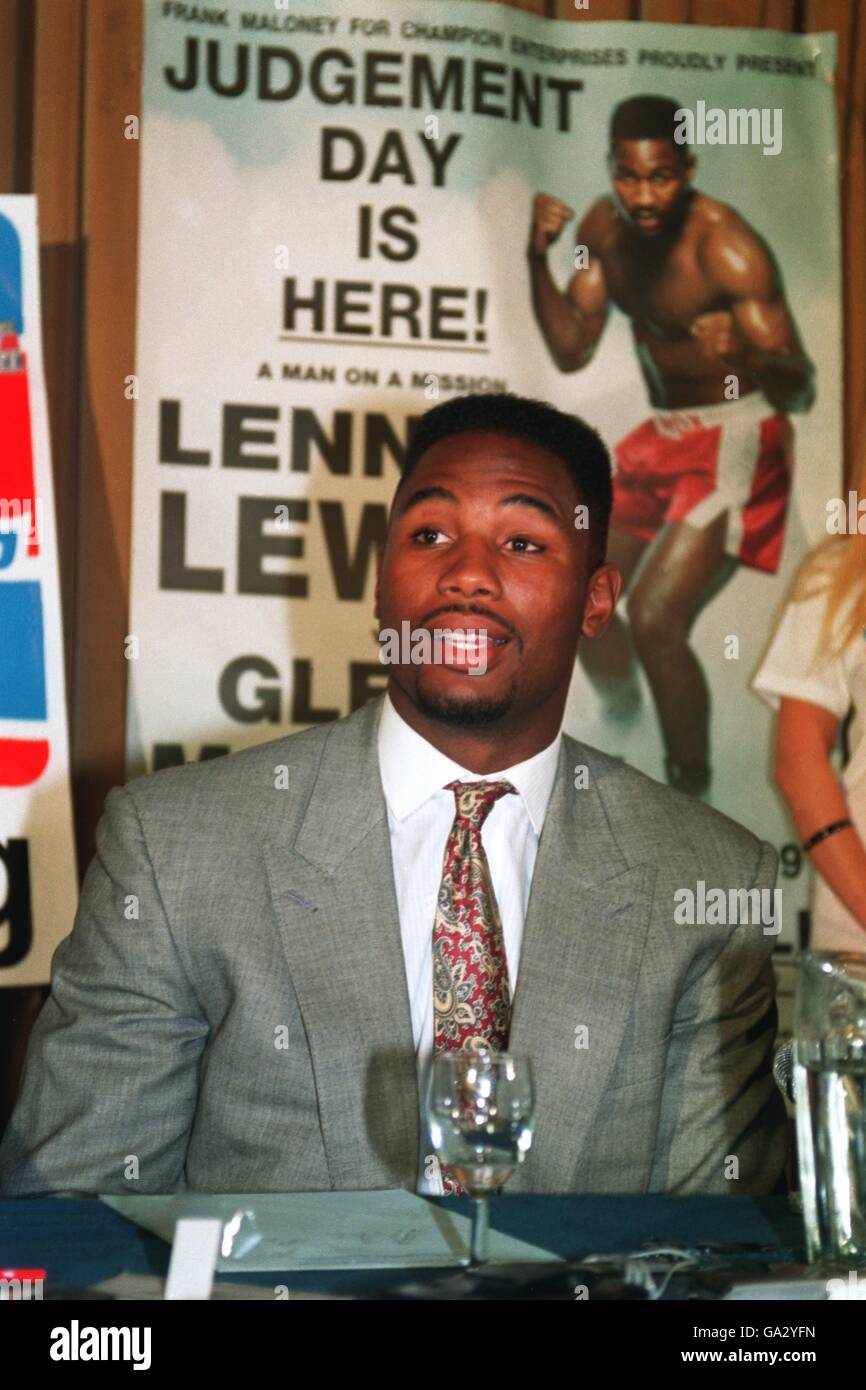 BOXING. LENNOX LEWIS Stock Photo - Alamy