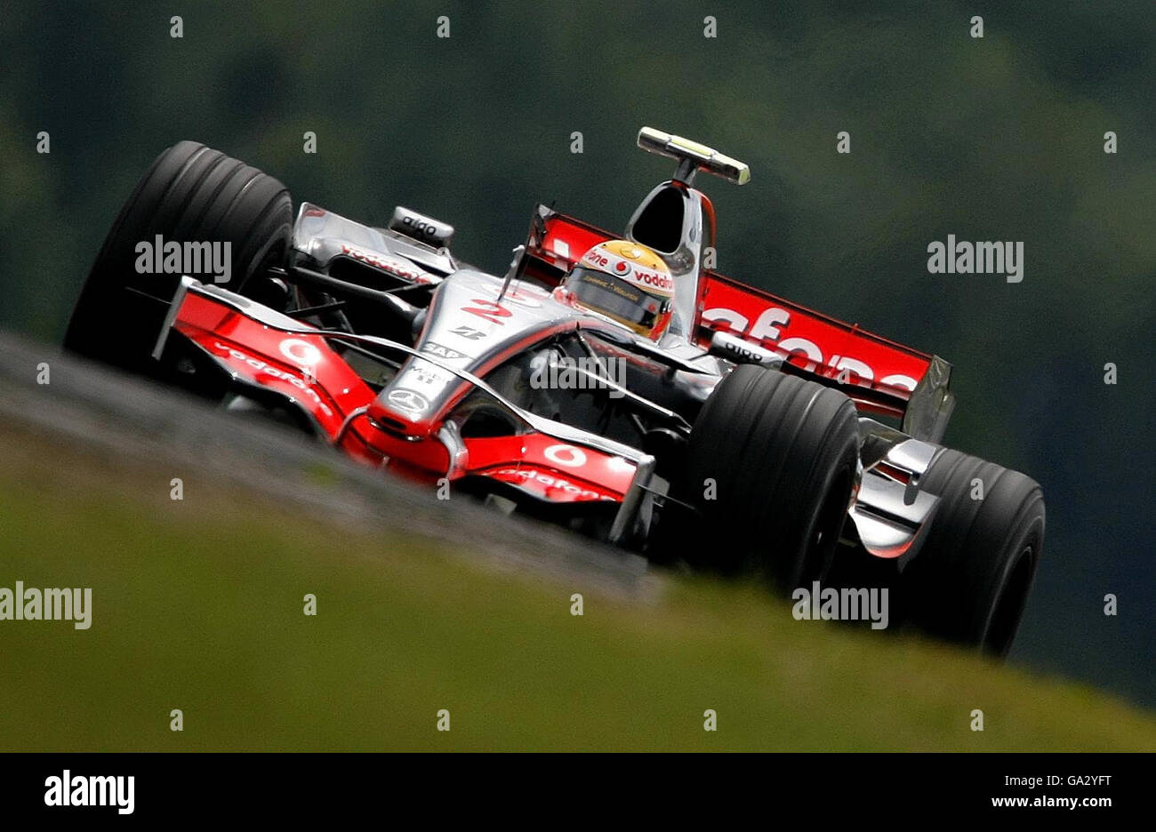 Great Britain's Lewis Hamilton in the Vodafone McLaren Mercedes MP4/22 ...