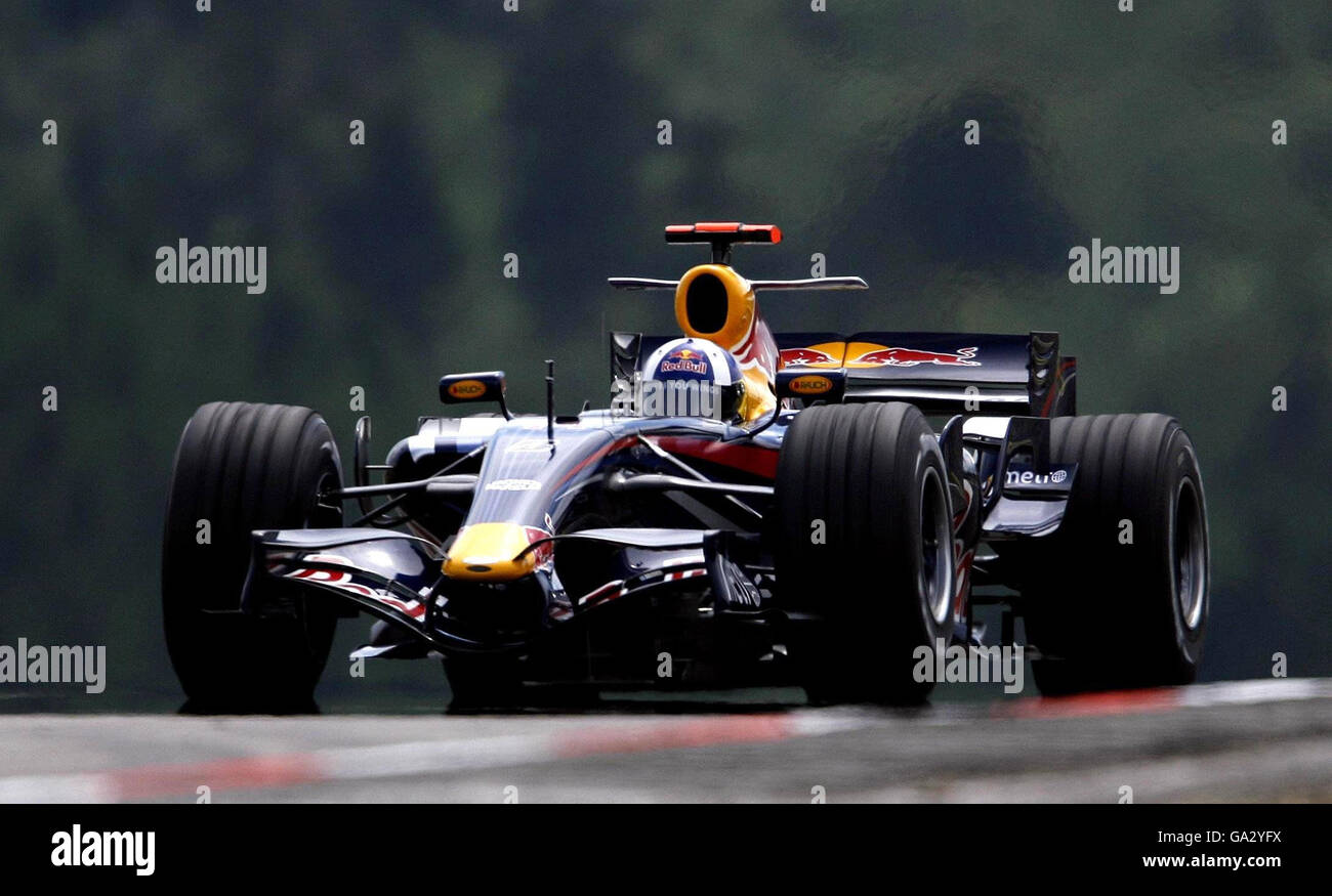 Great Britain's David Coulthard in his Red Bull Racing F1 during a ...