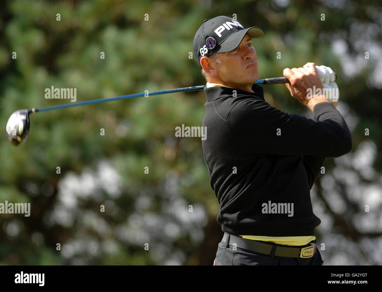 Peter Fowler in action during The Open Championship at the Carnoustie ...