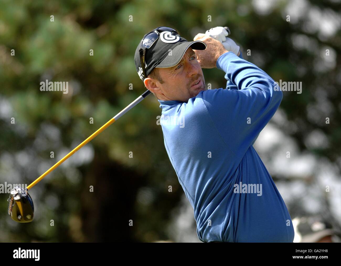 Rod Pampling in action during The Open Championship at the Carnoustie ...