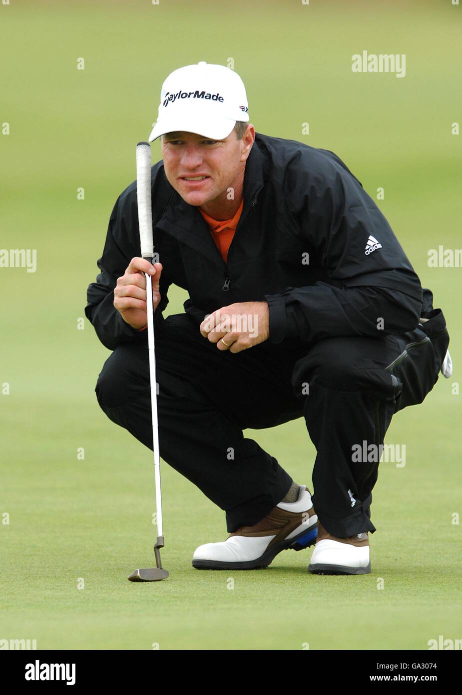 Scott Verplank in action during The Open Championship at the Carnoustie ...