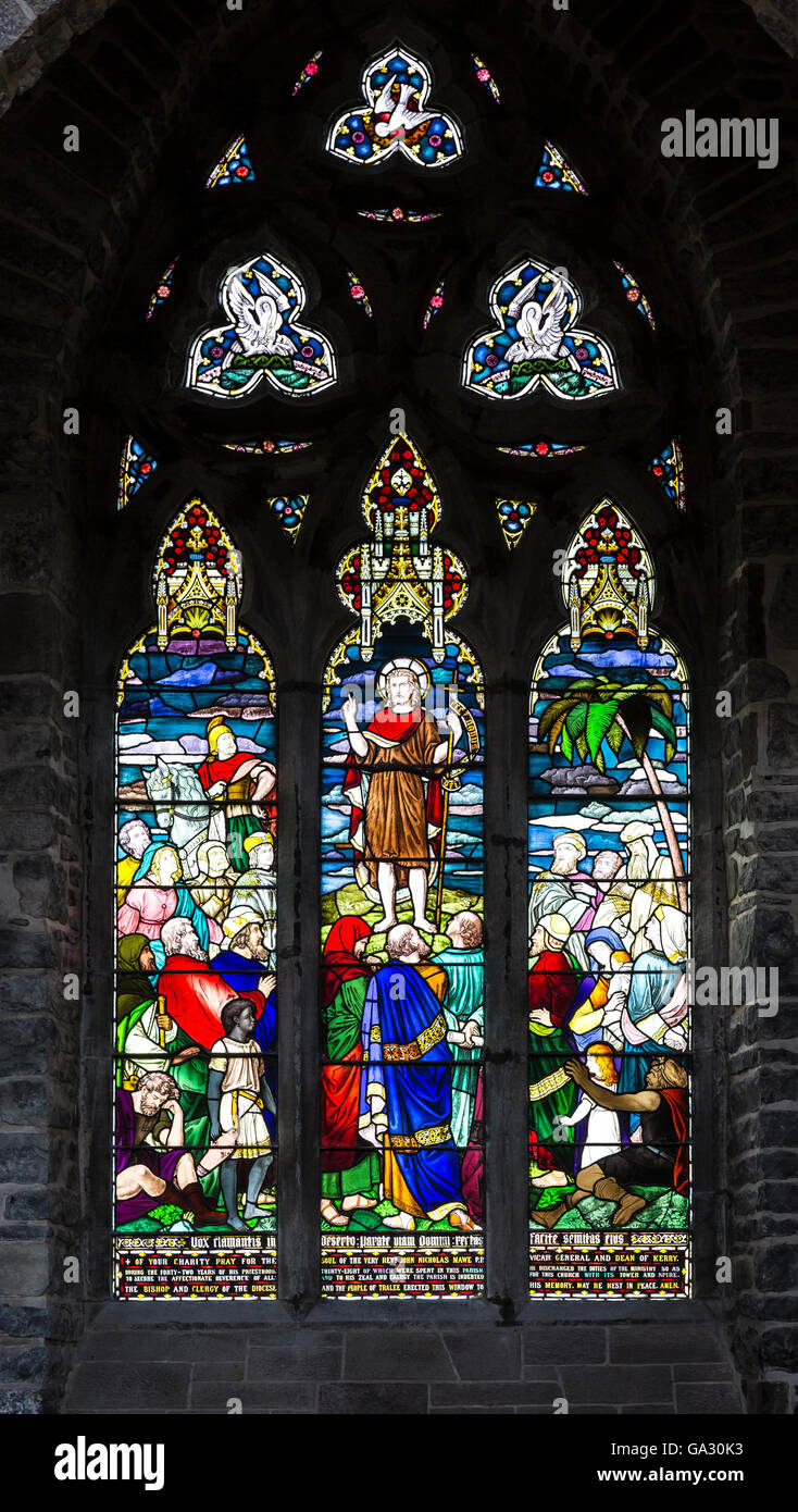 stained glass windows in st john the baptist roman catholic church ...