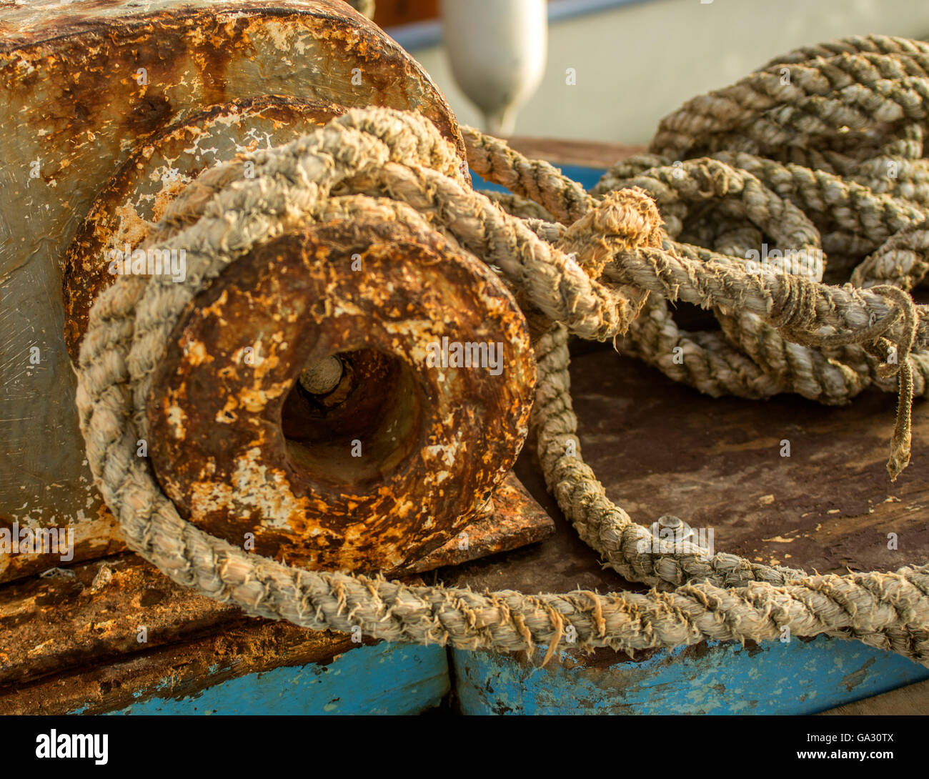 Ship anchor chain winch hi-res stock photography and images - Alamy