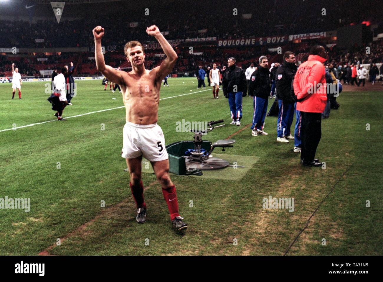 Rangers' Arthur Numan celebrates after they won from a penalty shootout ...