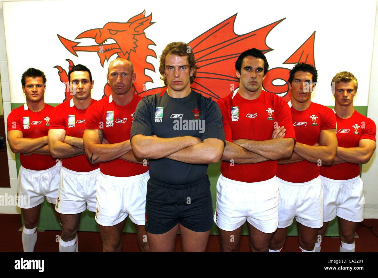 Wales' players model during the Kit Launch at the Millennium Stadium ...