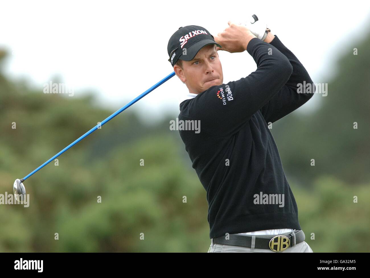 Henrik Stenson in action during The Open Championship at the Carnoustie ...