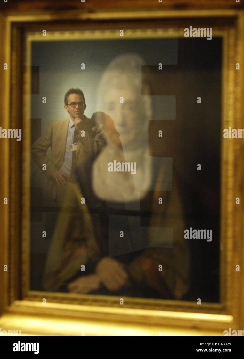 Painting in Crayons: Pastel Portraits exhibition Stock Photo - Alamy