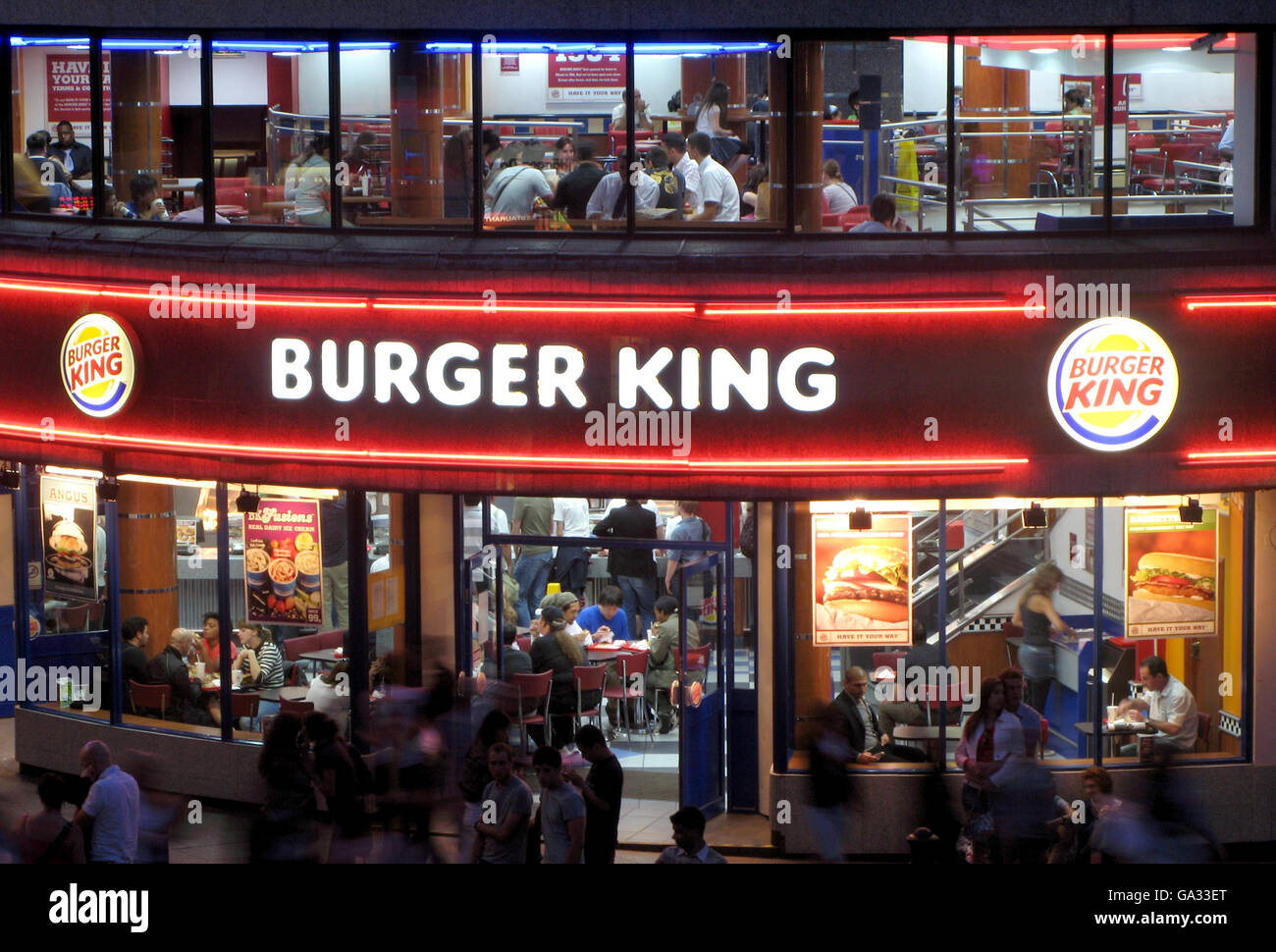 Burger King At Night High Resolution Stock Photography and Images - Alamy