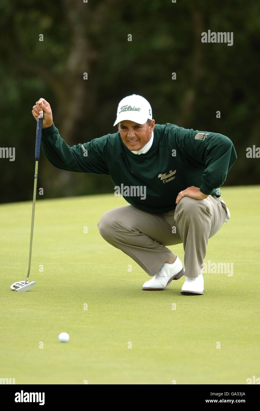 Tom Pernice in action during The Open Championship at the Carnoustie ...