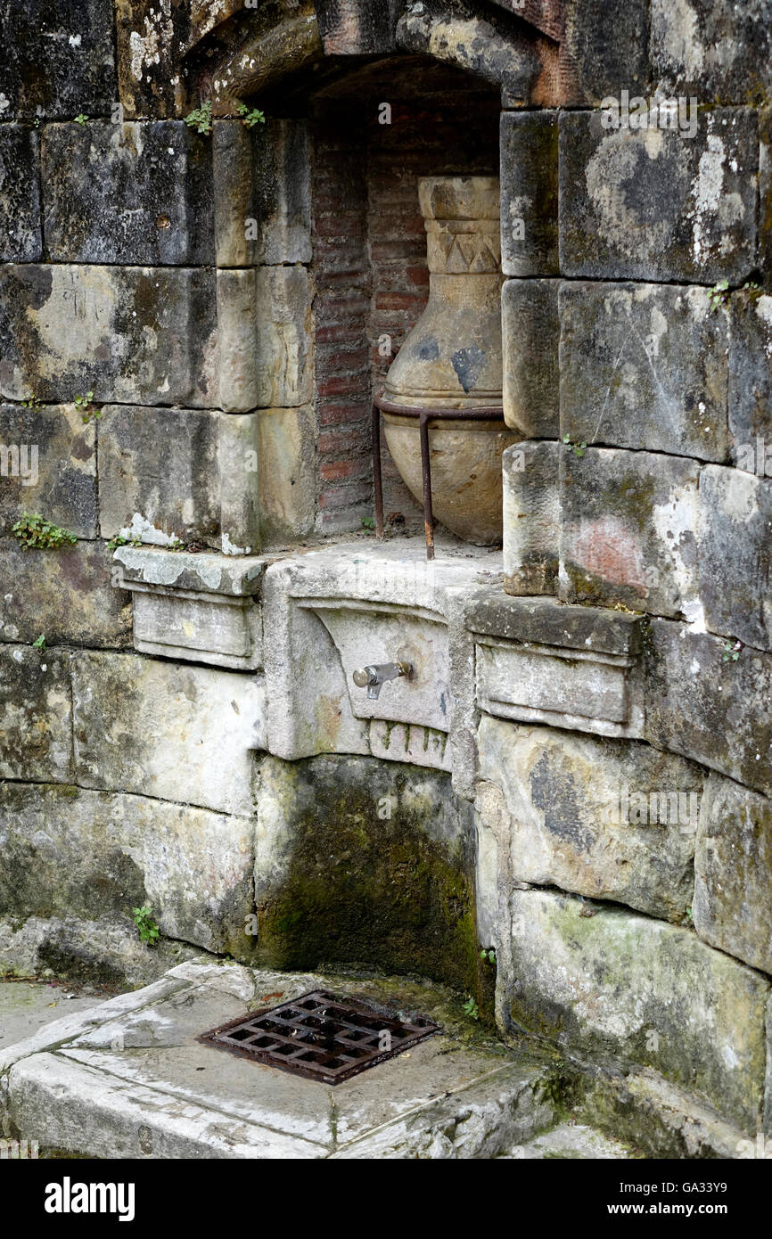 A public water system for potable water in Santillana del Mar, Spain ...