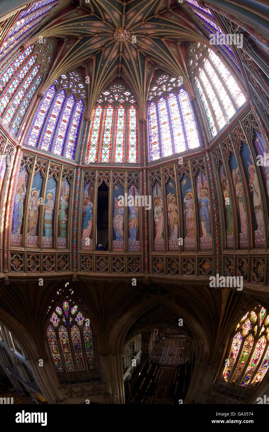 Ely Cathedral Interior, lantern, Cambridgeshire England GB UK Stock ...