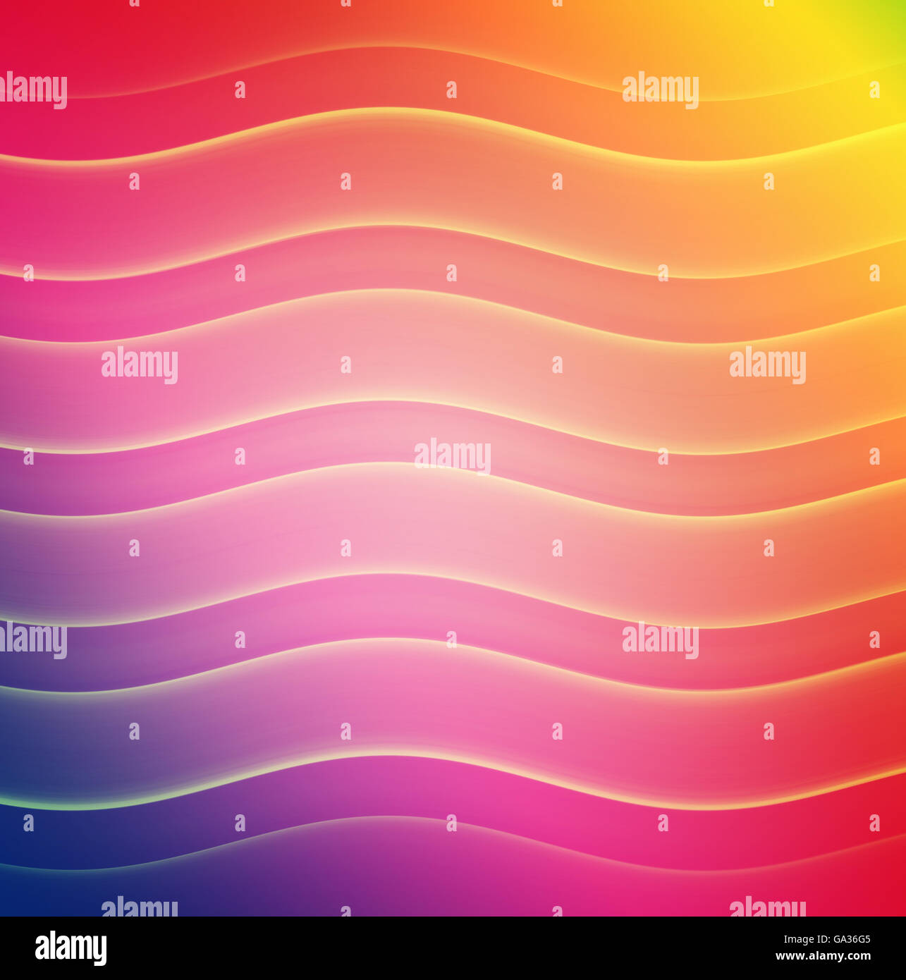 Abstract Rainbow Wavy Color Bars Background Stock Photo - Alamy