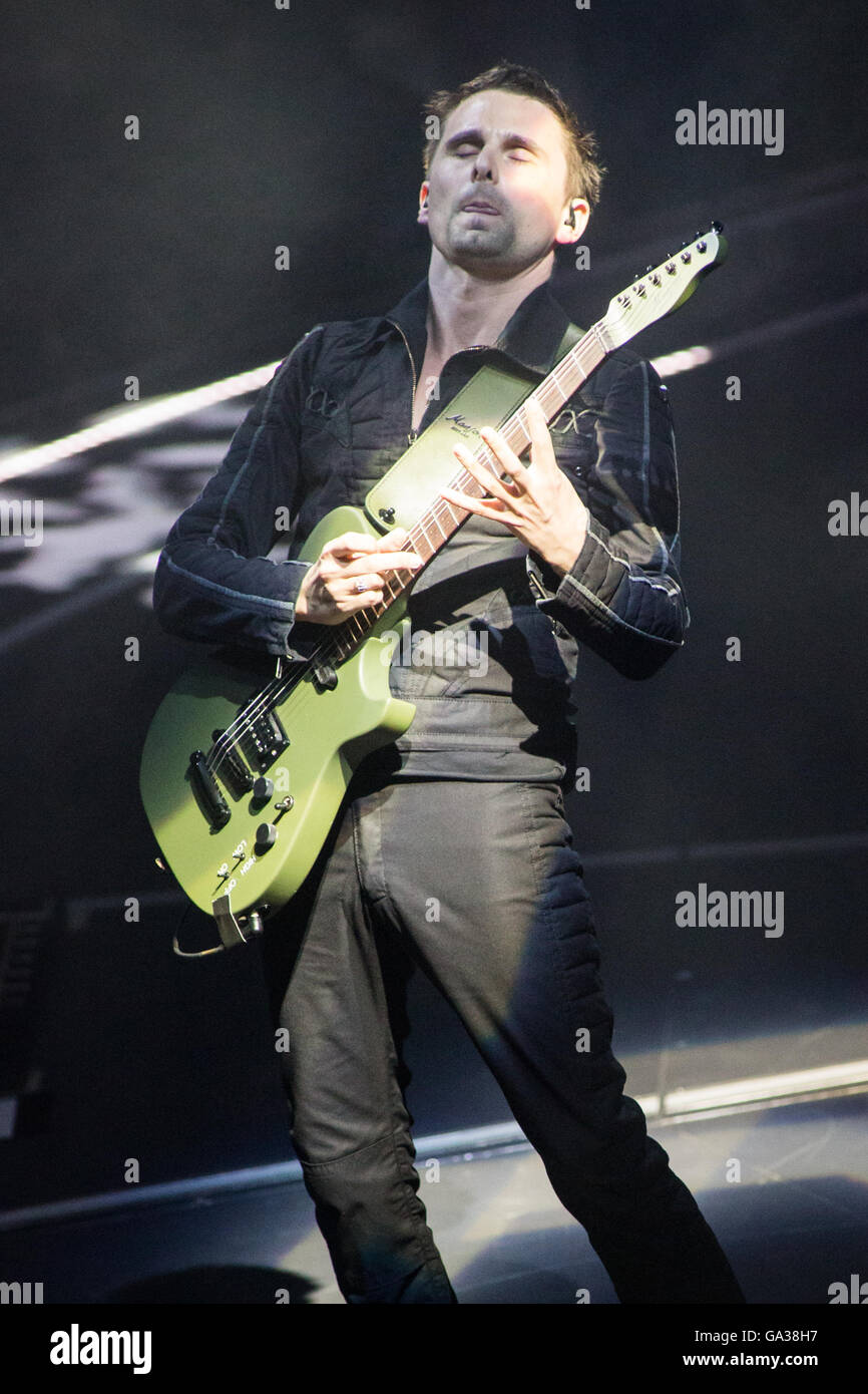 Assago Milan Italy. 14th May 2016. The English rock band MUSE performs ...