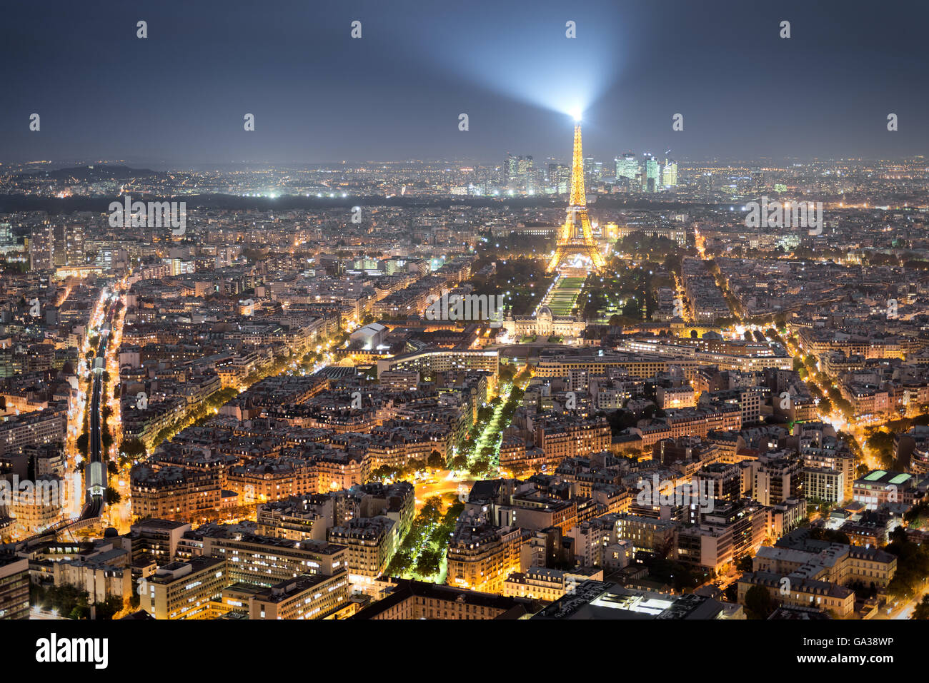 Paris at Night Stock Photo - Alamy
