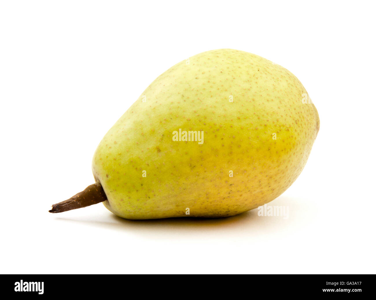 Single Pear Fruit Isolated on White Background Stock Photo - Alamy
