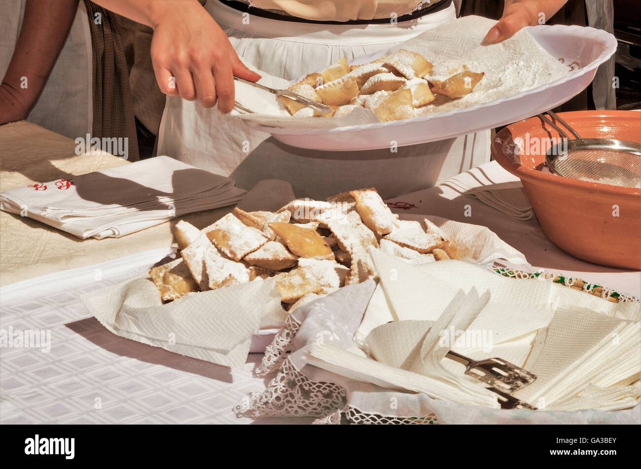 Italian handmade regional sweets ravioli dolci Stock Photo - Alamy