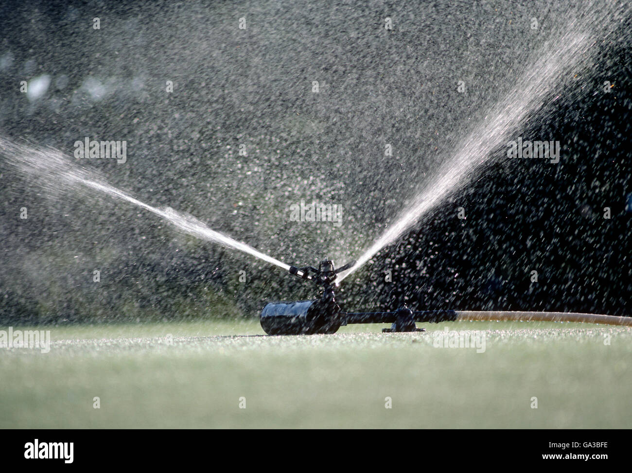 Golf course irrigation sprayer hi-res stock photography and images - Alamy