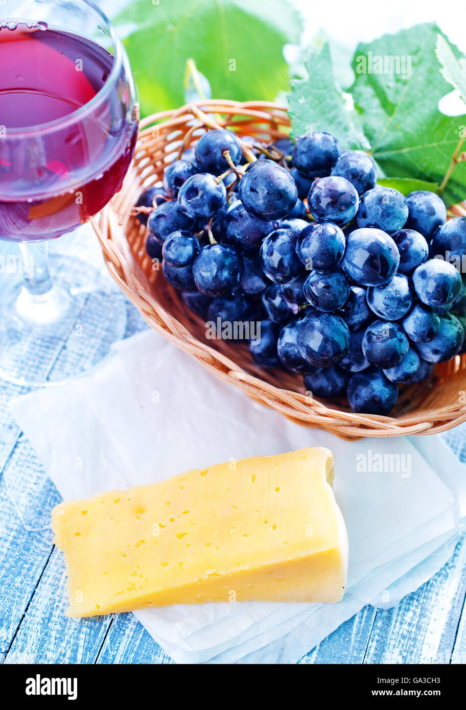 cheese and grape Stock Photo - Alamy