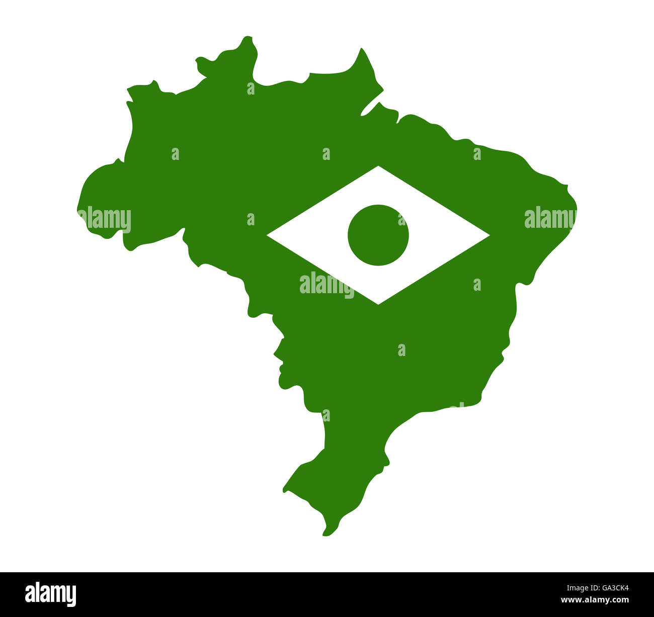 map of Brazil with flag Stock Photo - Alamy