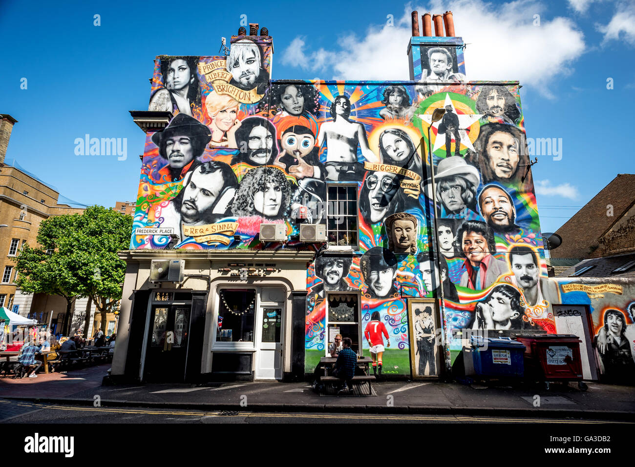 The Prince Albert pub in central Brighton, a popular live music venue ...
