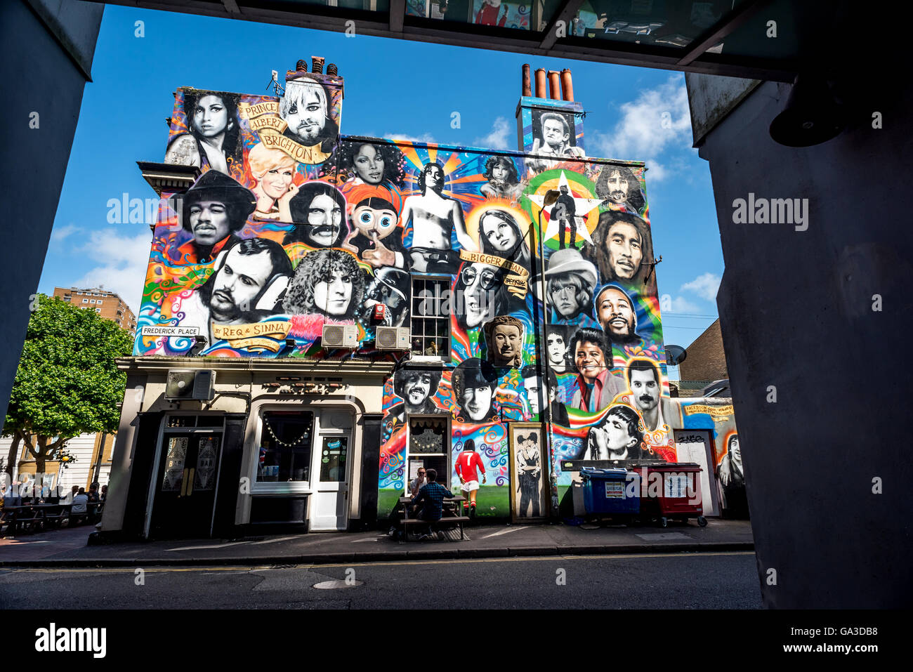 The Prince Albert pub in central Brighton, a popular live music venue ...