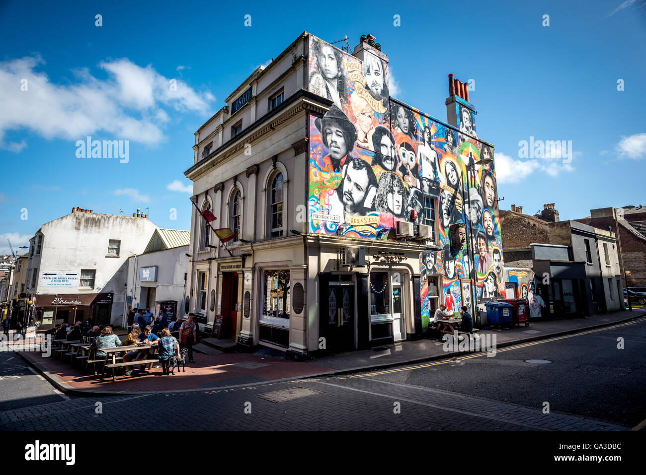 The Prince Albert pub in central Brighton, a popular live music venue ...
