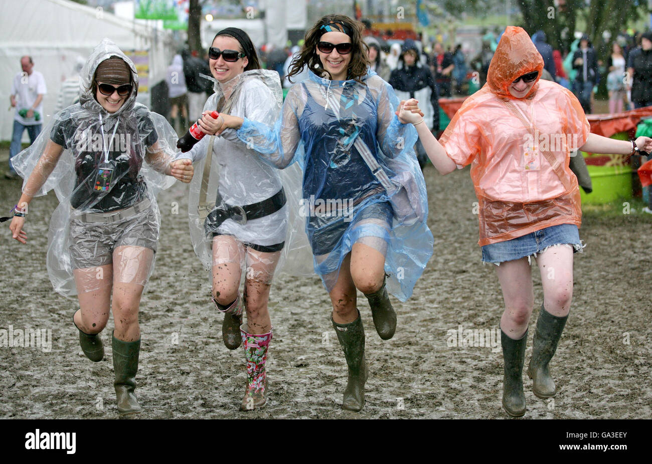 (Left to right) Georgina Farmer, Lizzie Freeman, Alice Burt and ...